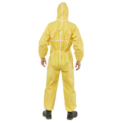 Disposable coverall yellow XL microporous type 3/4/5/6 COC40YXL