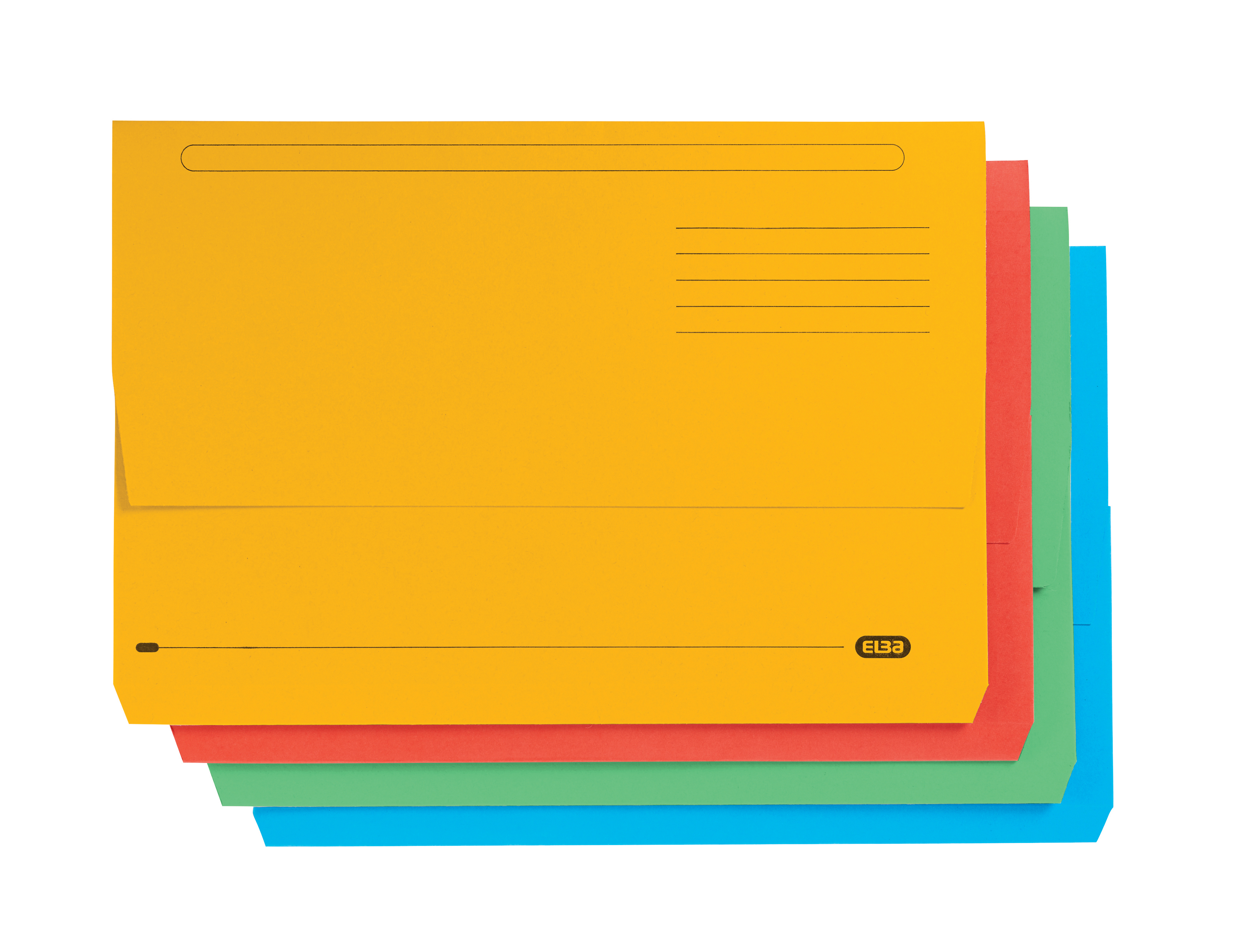 Elba Bright Manilla Document Wallet 290gsm Foolscap Assorted (Pk 25 ...